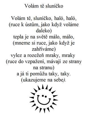 Sluníčkové básničky | MŠ Cibuláček
